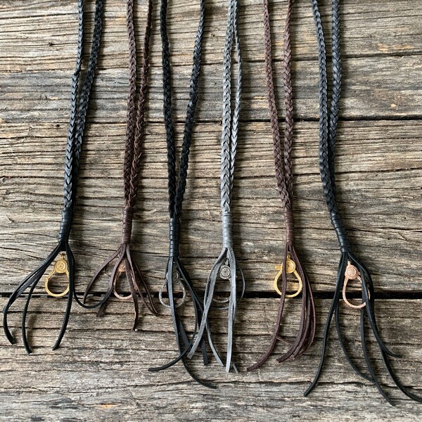 Leather Lariat - Etsy