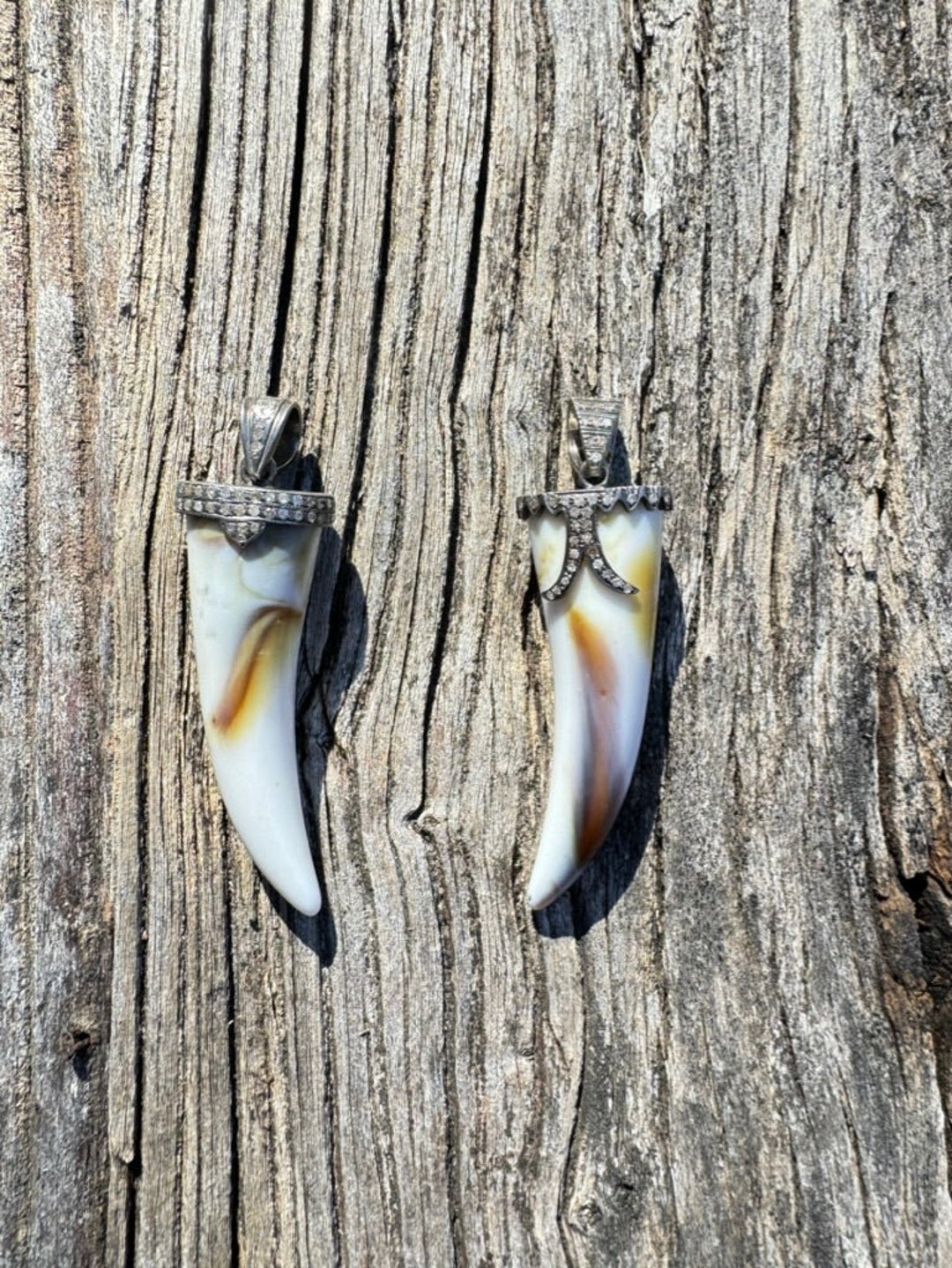 Diamond Horn Pendants - Etsy