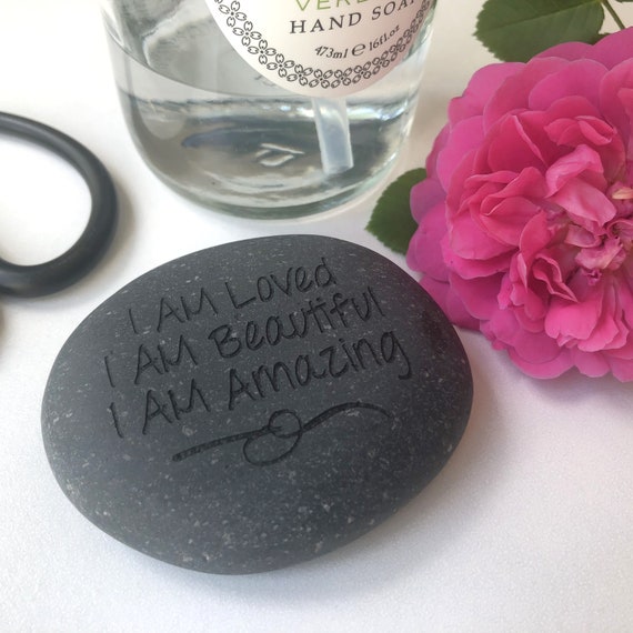 Positive Affirmation Rock Daily Affirmations Stone. Great - Etsy