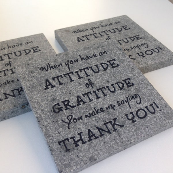 Gratitude Stone - Etsy