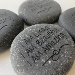Positive Affirmation Rock - Daily Affirmations Stone. Great ...