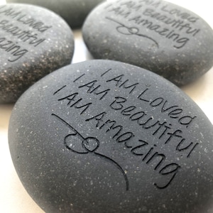 Positive Affirmation Rock - Daily Affirmations Stone. Great ...