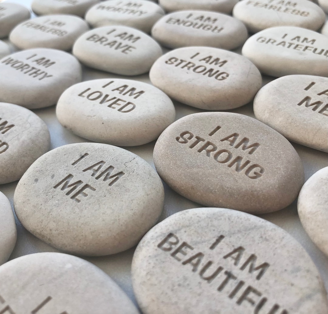 Affirmation Stones Positive Message - Great for Daily Affirmations for ...