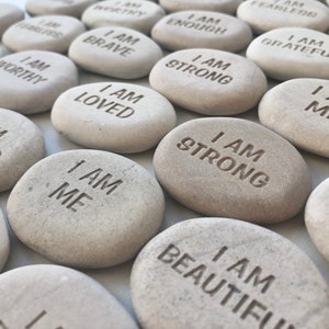 Affirmation Stones Positive Message - Great for Daily Affirmations for ...