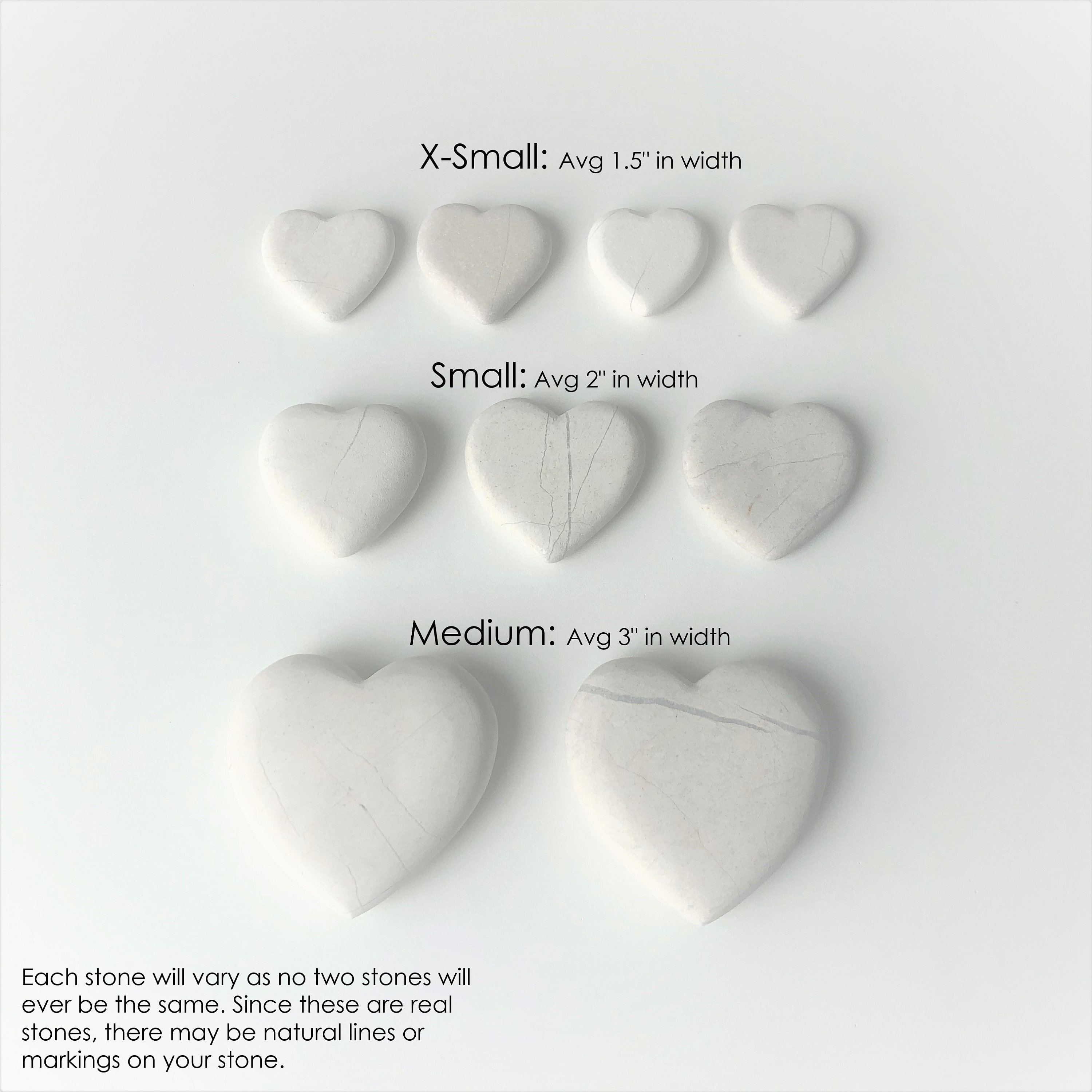 100% NATURAL, Real Heart Shape Rocks, Hand-cut Plain/blank Heart Stones ...