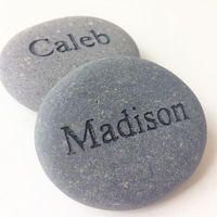 Engraved Stone - Etsy