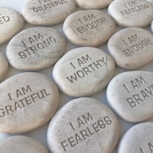 Affirmation Stones Positive Message - Great for Daily Affirmations for ...