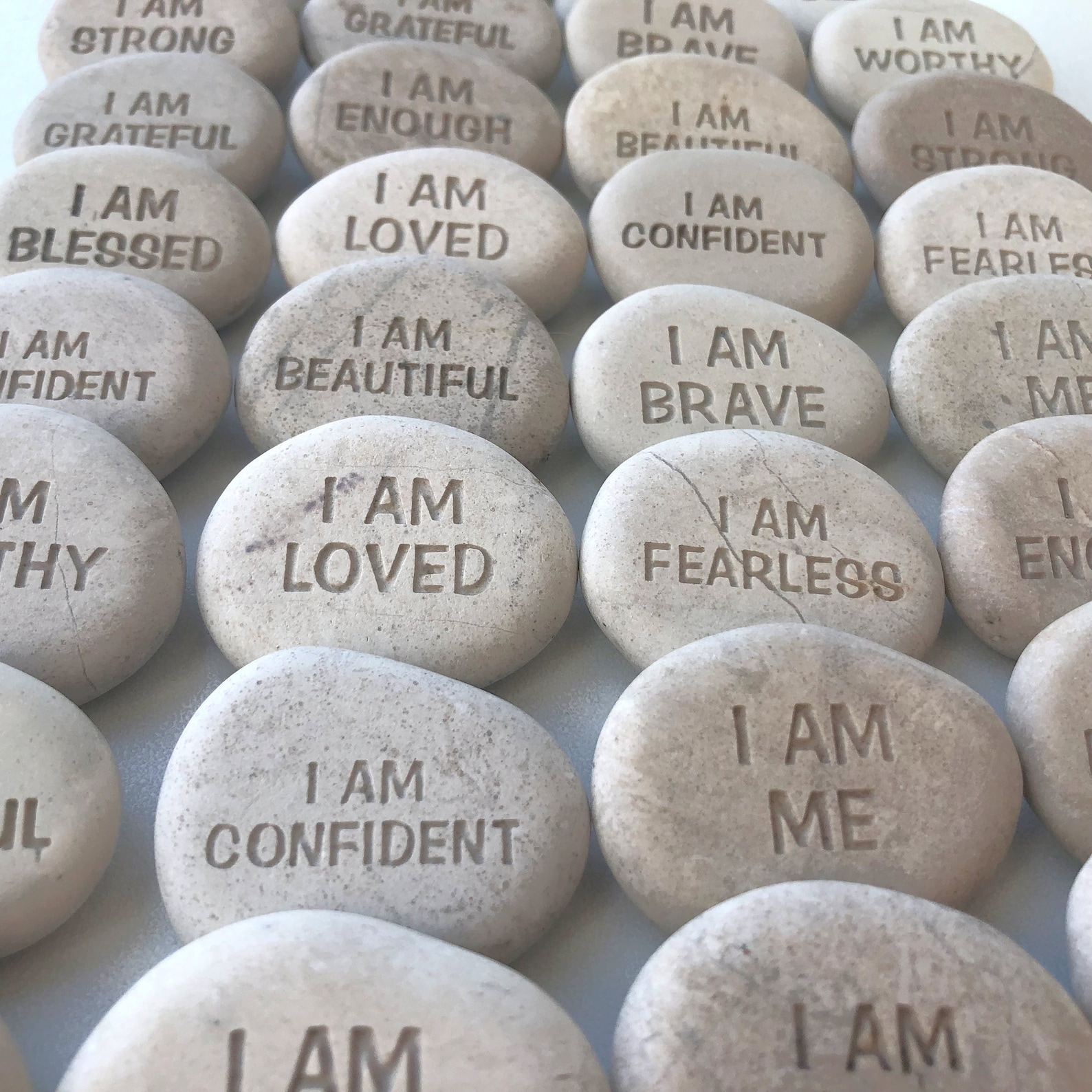 Affirmation Stones Positive Message - Great for Daily Affirmations for ...