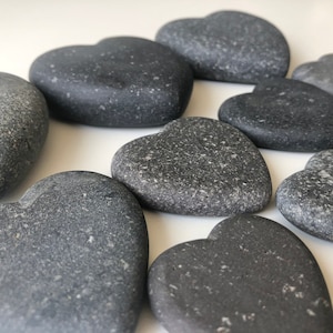 100% NATURAL, Real Heart Shape Rocks, Hand-cut Plain/blank Heart Stones ...