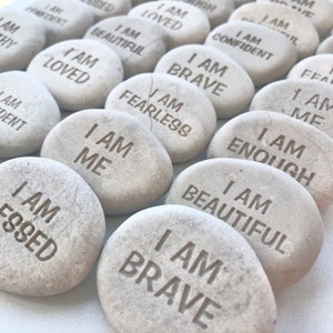 Affirmation Stones Positive Message - Great for Daily Affirmations for ...