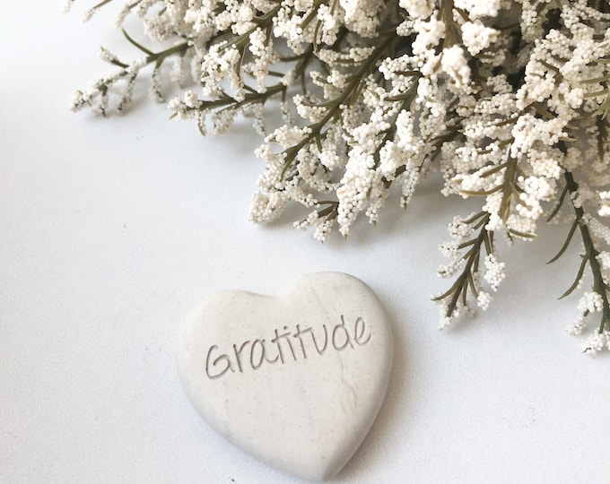 Grateful: Hand-painted Rock With Whimsical Flowers, "grateful ...
