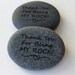 Thank You Rock! Paperweight Gratitude Gift - Rock Made of 100% Natural ...