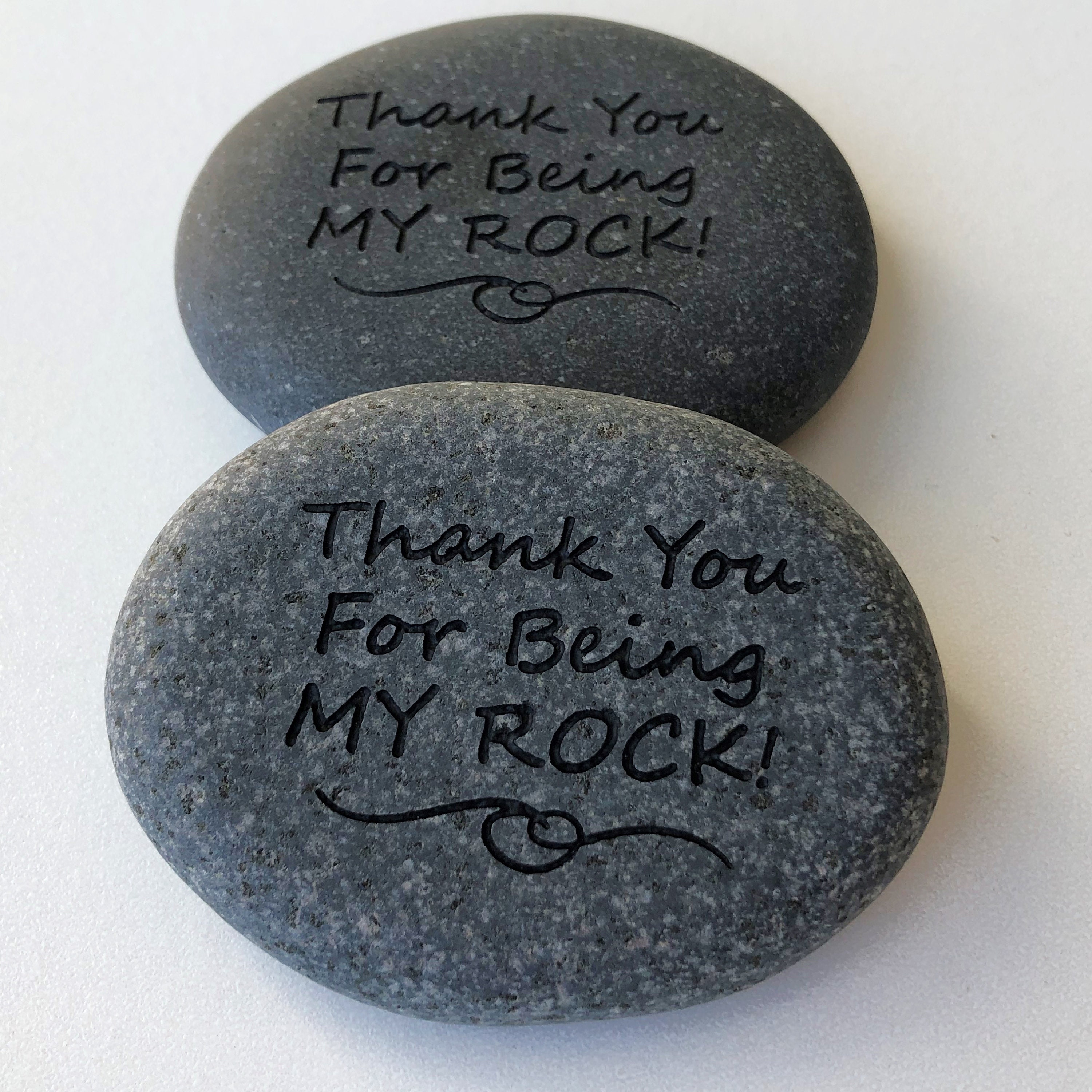 Thank You Rock! Paperweight Gratitude Gift - Rock Made of 100% Natural ...