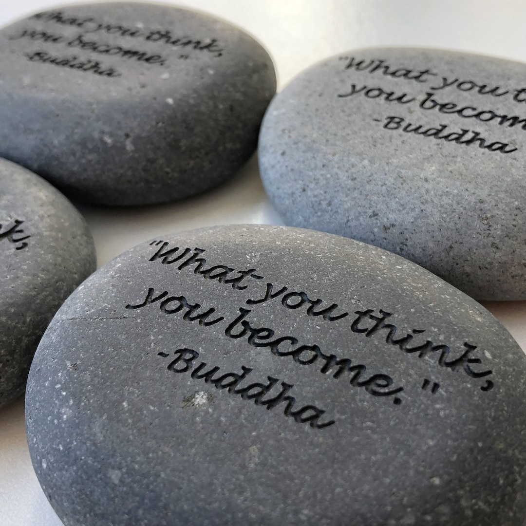Inspirational Encouragement Rock Made of 100% Natural Stone, Measuring ...