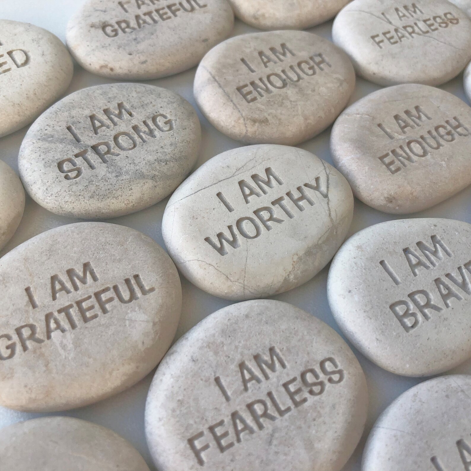 Affirmation Stones Positive Message - Great for Daily Affirmations for ...
