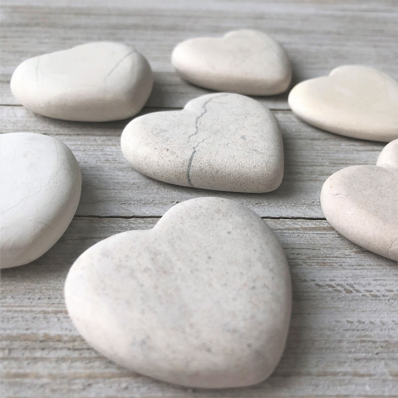 Heart Shape Stone Ornament - Etsy