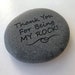 Thank You Rock! Paperweight Gratitude Gift - Rock Made of 100% Natural ...