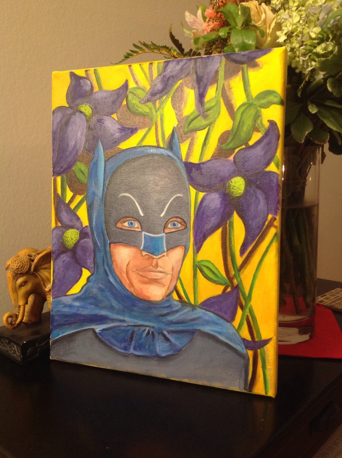 Batman adam West Original Painting - Etsy