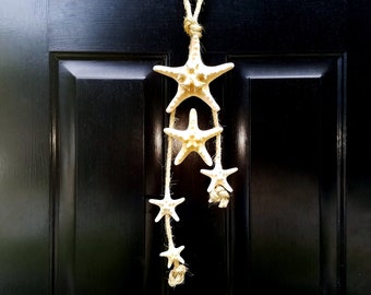 Natural Starfish Hanging Fishing Net Wall Rope Garland Swag Door Window ...