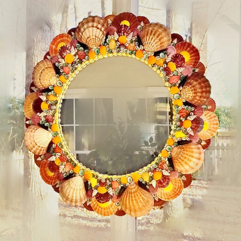 Seashell Mirror - Etsy
