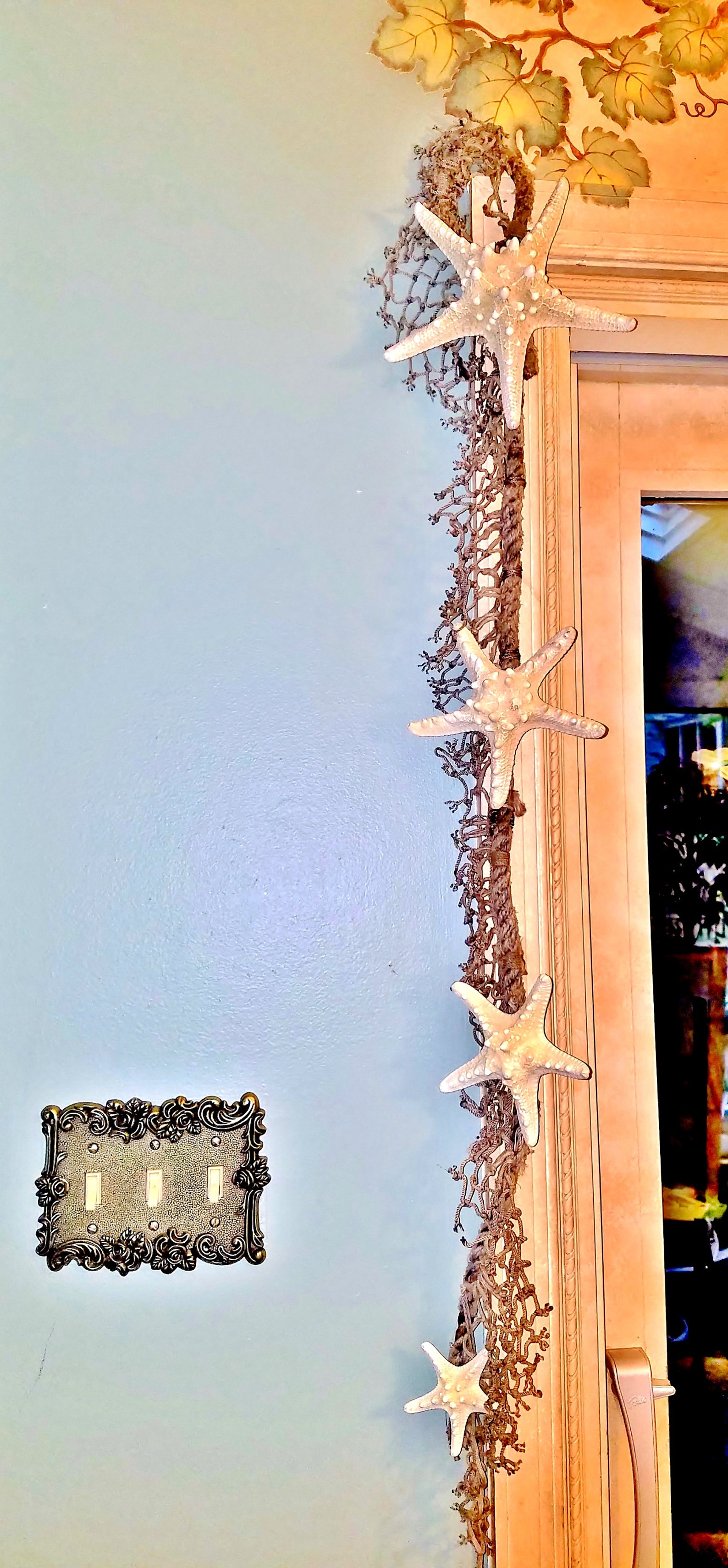 Natural Starfish Hanging Fishing Net Wall Rope Garland Swag - Etsy