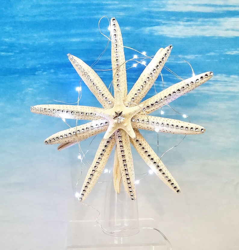 STARFISH Tree Topper Beach Tree Christmas Tree Wedding - Etsy