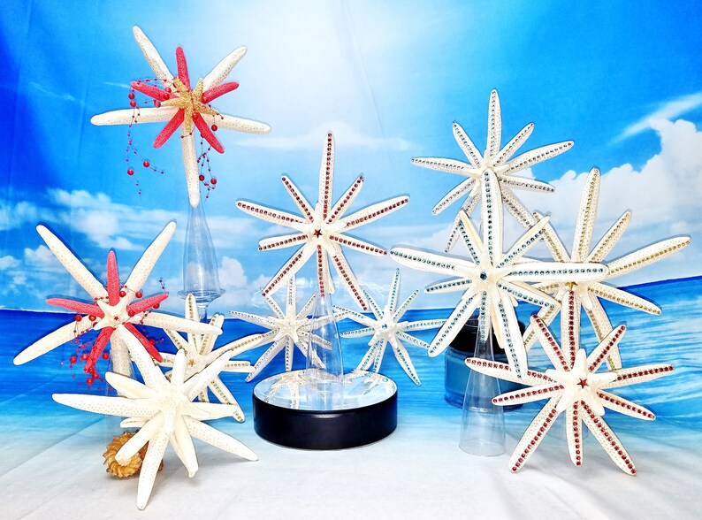 STARFISH Tree Topper Beach Tree Christmas Tree Wedding | Etsy