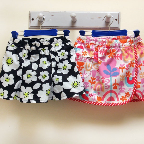 Girls Shorts Pattern - Etsy