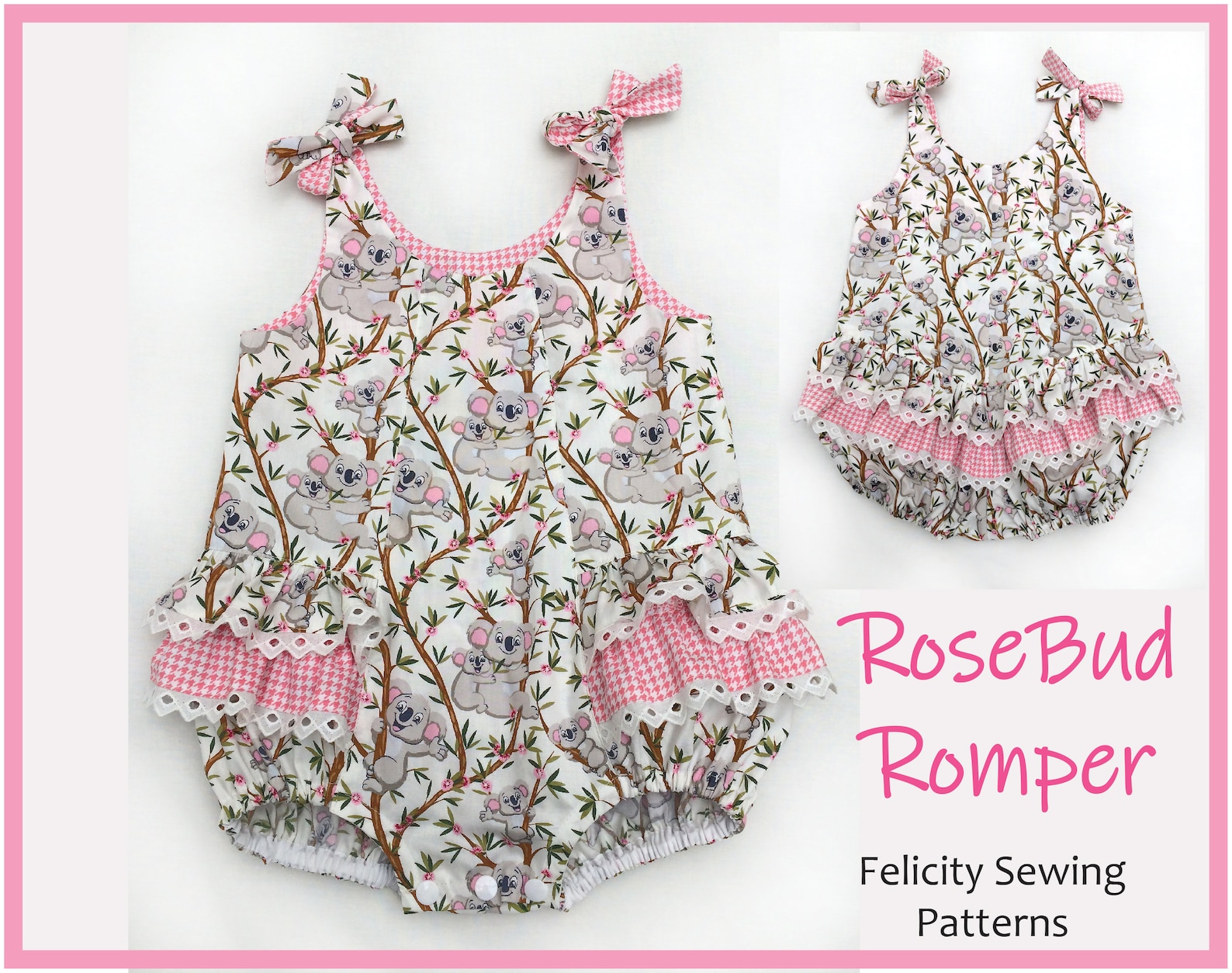 Frilly Baby Romper Pdf Sewing Pattern Rosebud Romper Baby - Etsy