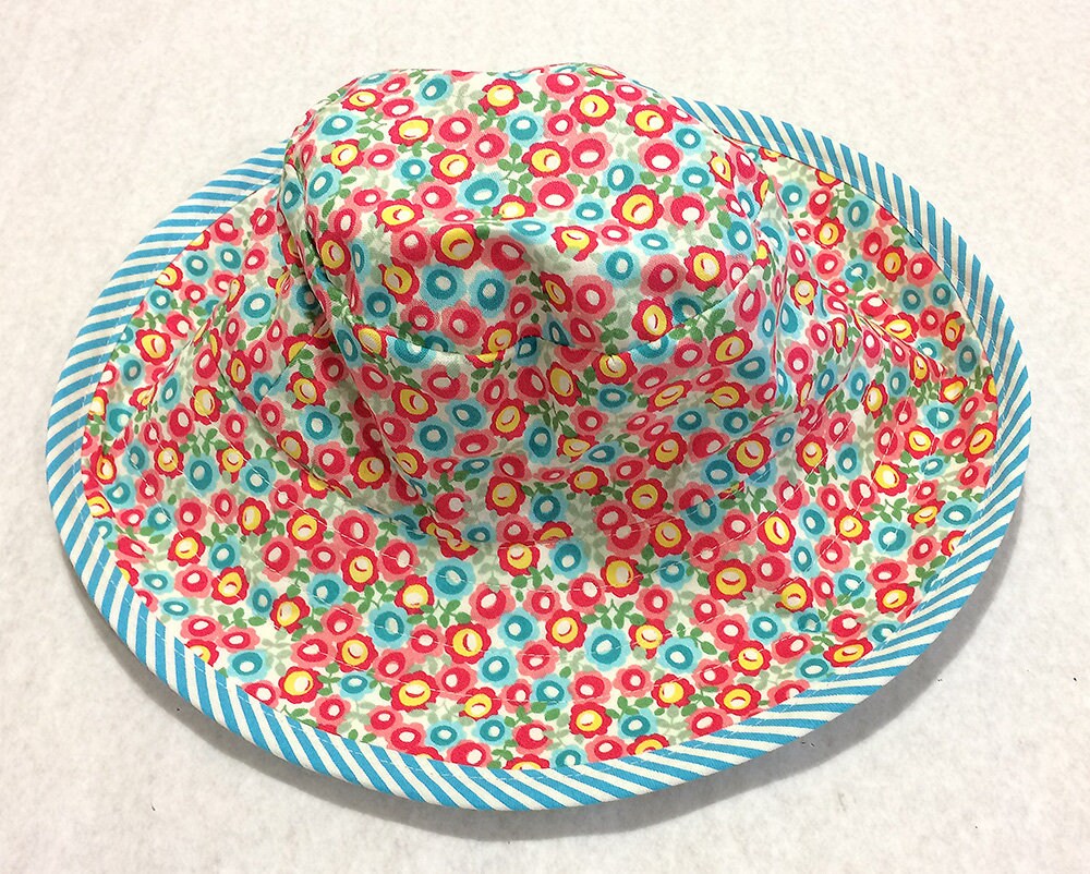 Sun Hat Pdf Sewing Pattern for Adults and Kids Sizes, Reversible Fabric ...