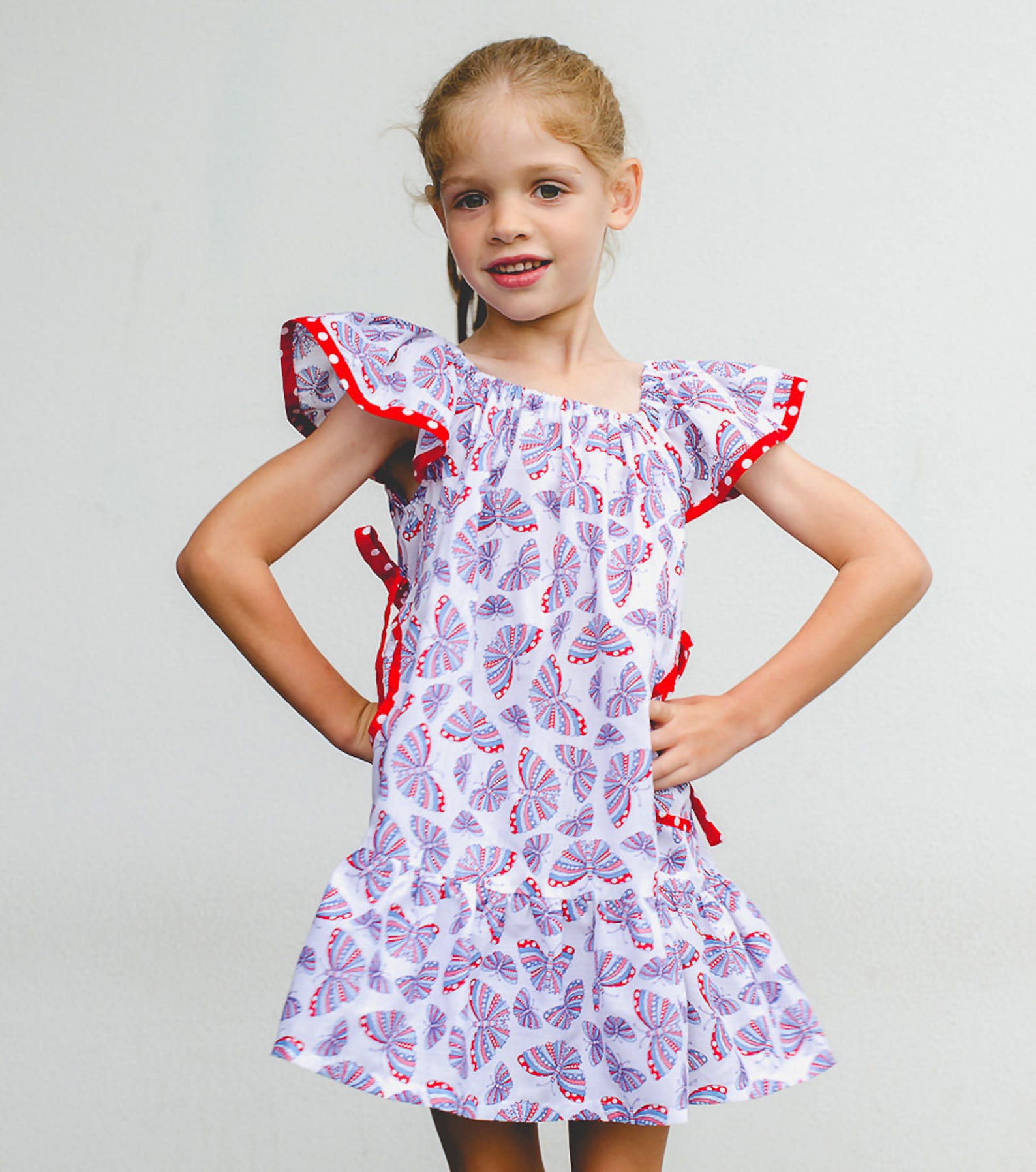Girls Ruffled Dress Sewing Pattern, Pdf Sewing Pattern Sizes 6-9 Months ...