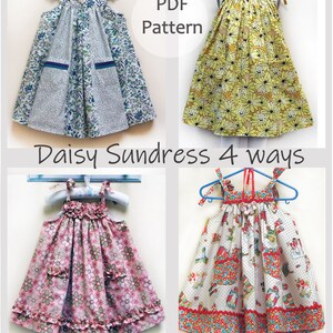 Girl and Baby Sundress Sewing Pattern Daisy Sundress Digital Pdf ...