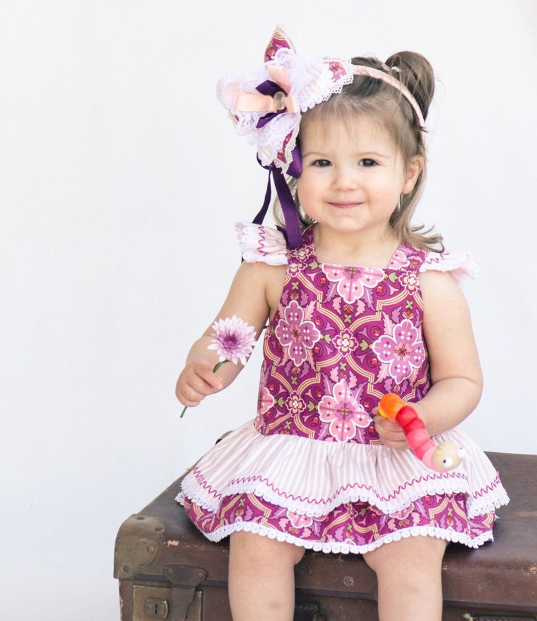 Baby Sunsuit/romper Pdf Sewing Pattern TINKERBELLE Romper 2 - Etsy