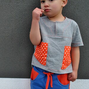 Kids Casual Shirt Pdf Sewing Pattern-kieran Shirt-size 2 to 12 Years ...
