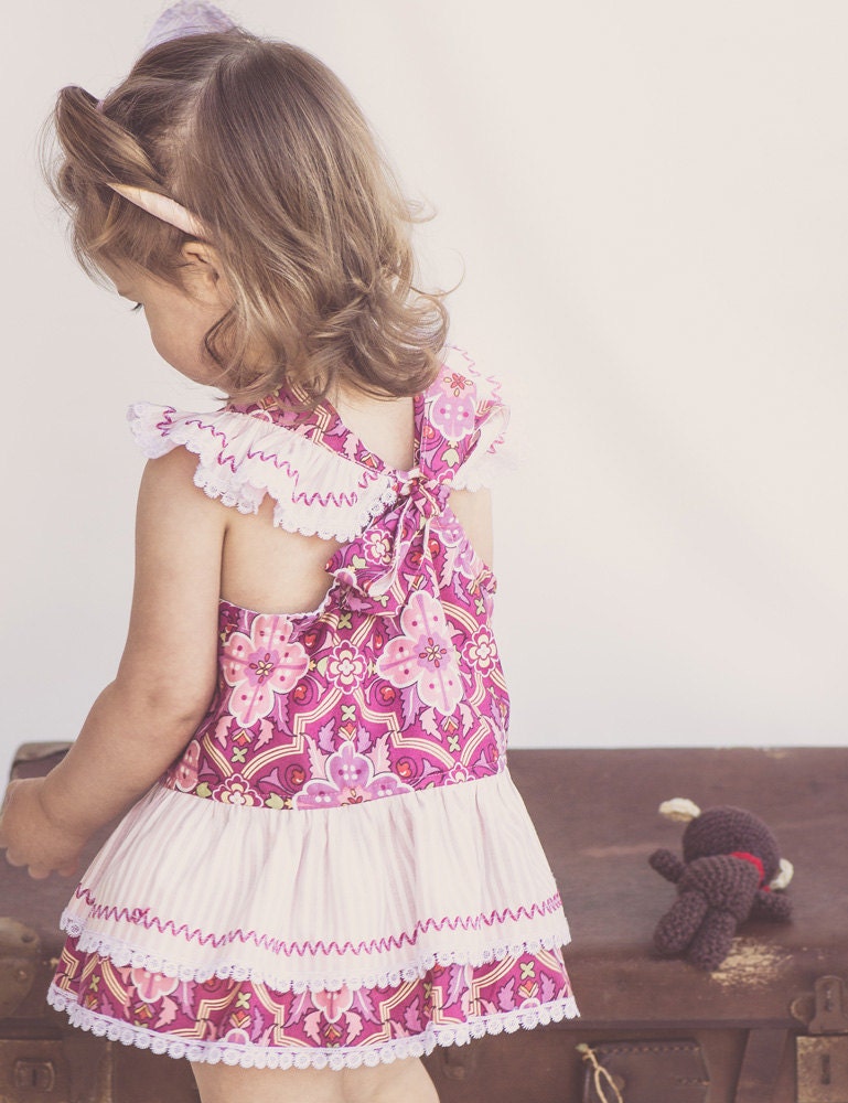 Baby Girls Romper Pdf Sewing Pattern TINKERBELLE Romper Sizes | Etsy UK