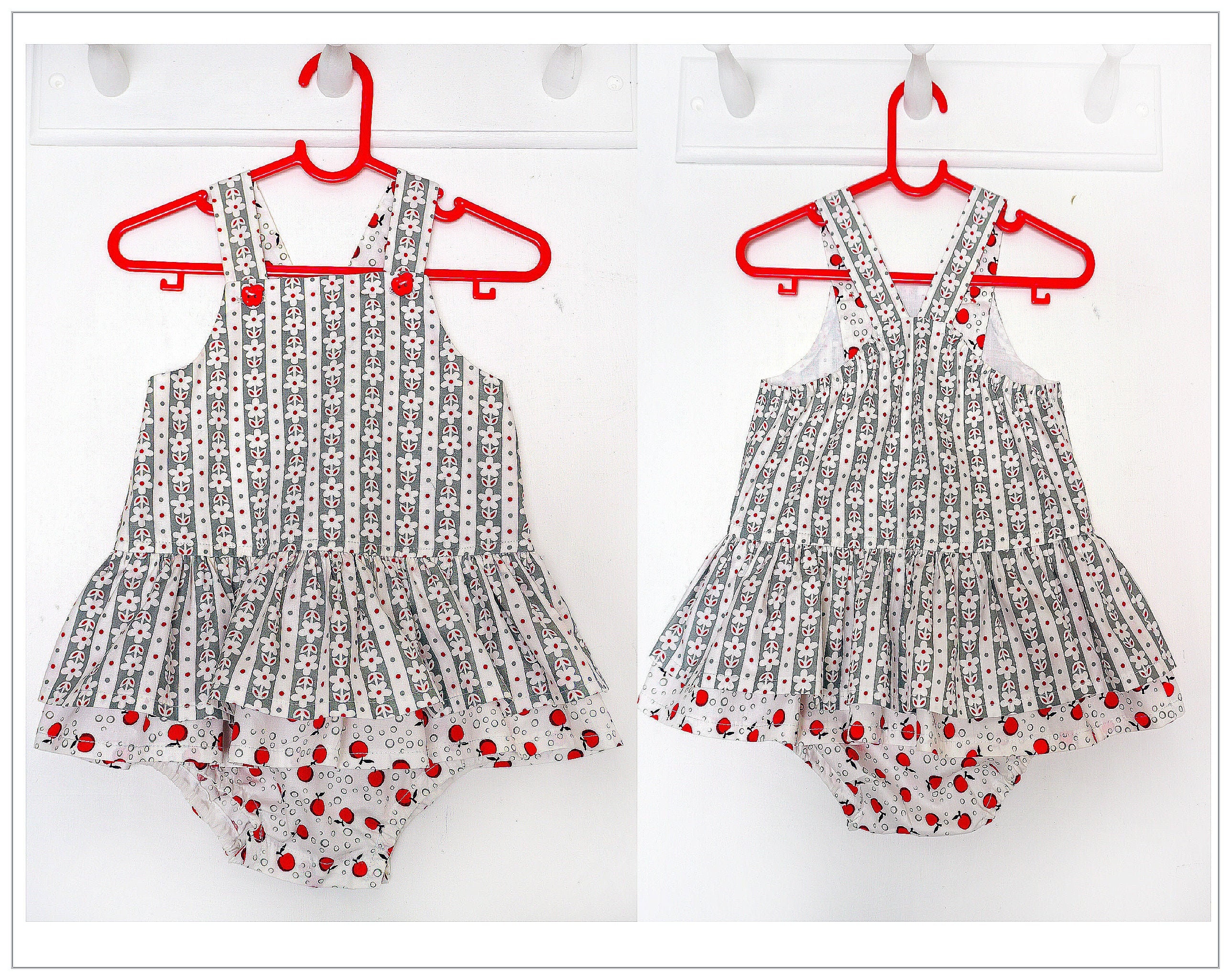 Baby girls romper pdf sewing pattern TINKERBELLE Romper sizes | Etsy