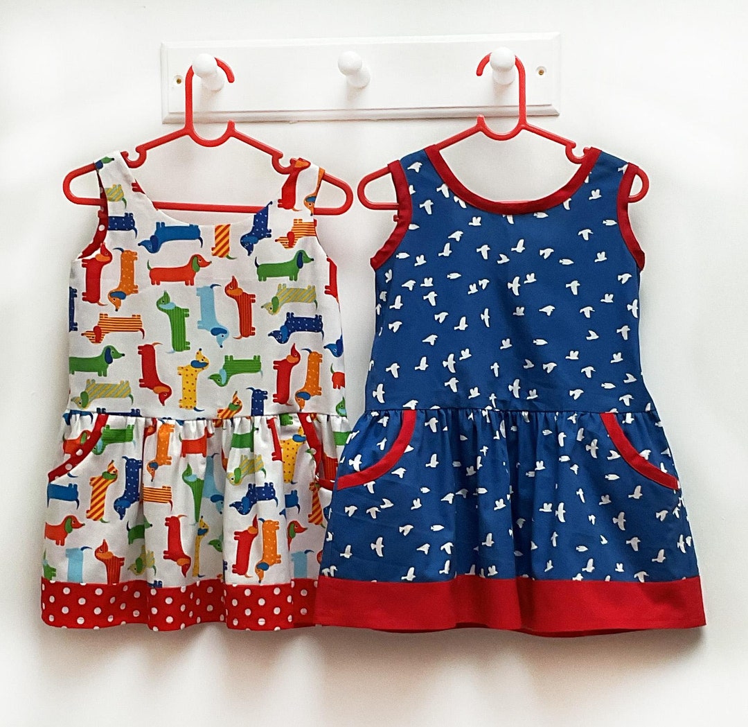 Girls Summer Dress PDF Sewing Pattern-aubrey Dress-sizes 2 to 10 Years ...