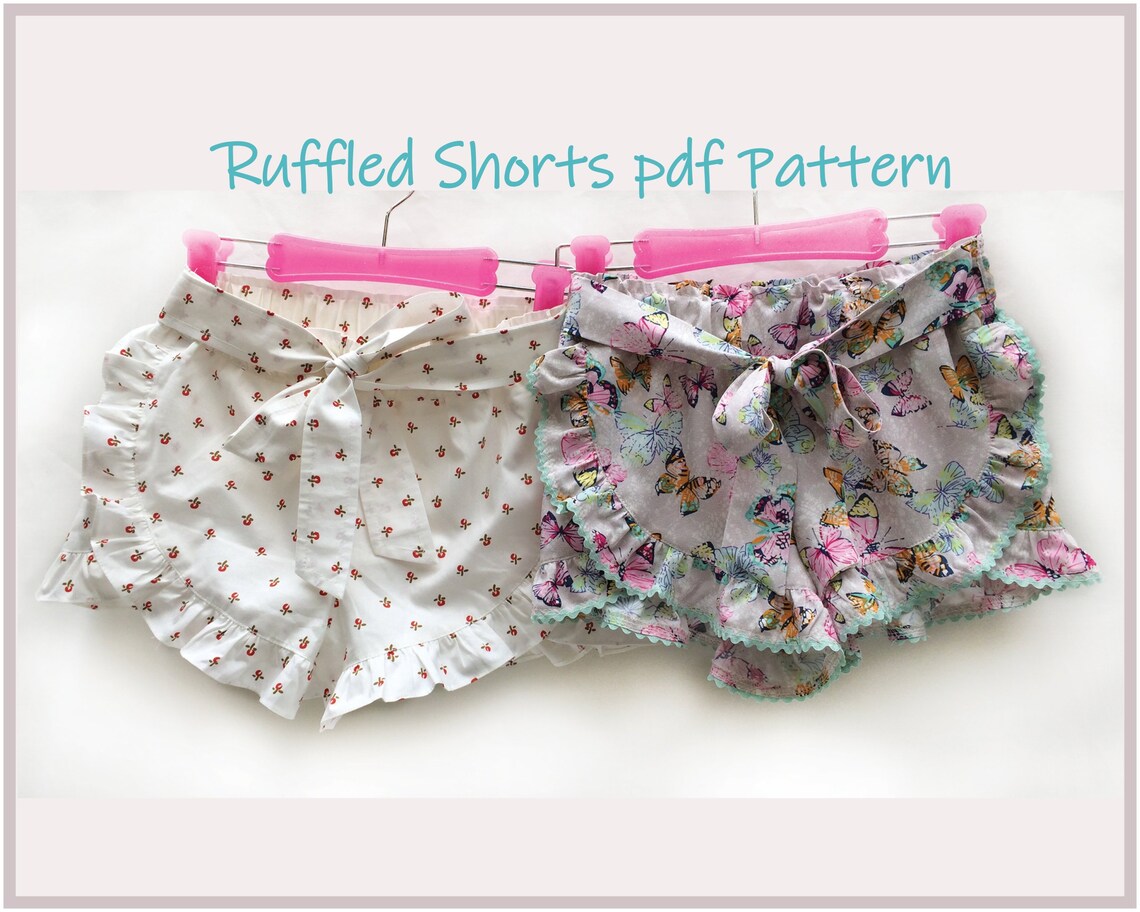 Ruffled Shorts Sewing Pattern Kids Shorts Pdf Sewing Pattern | Etsy