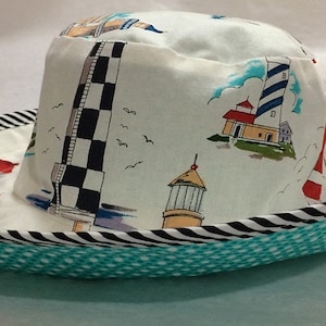 Sun Hat Pdf Sewing Pattern for Adults and Kids Sizes, Reversible Fabric ...