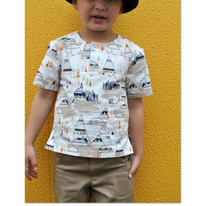 Kid's Casual Shirt Pdf Sewing Pattern Kieran Shirt Childrens Shirt Size ...