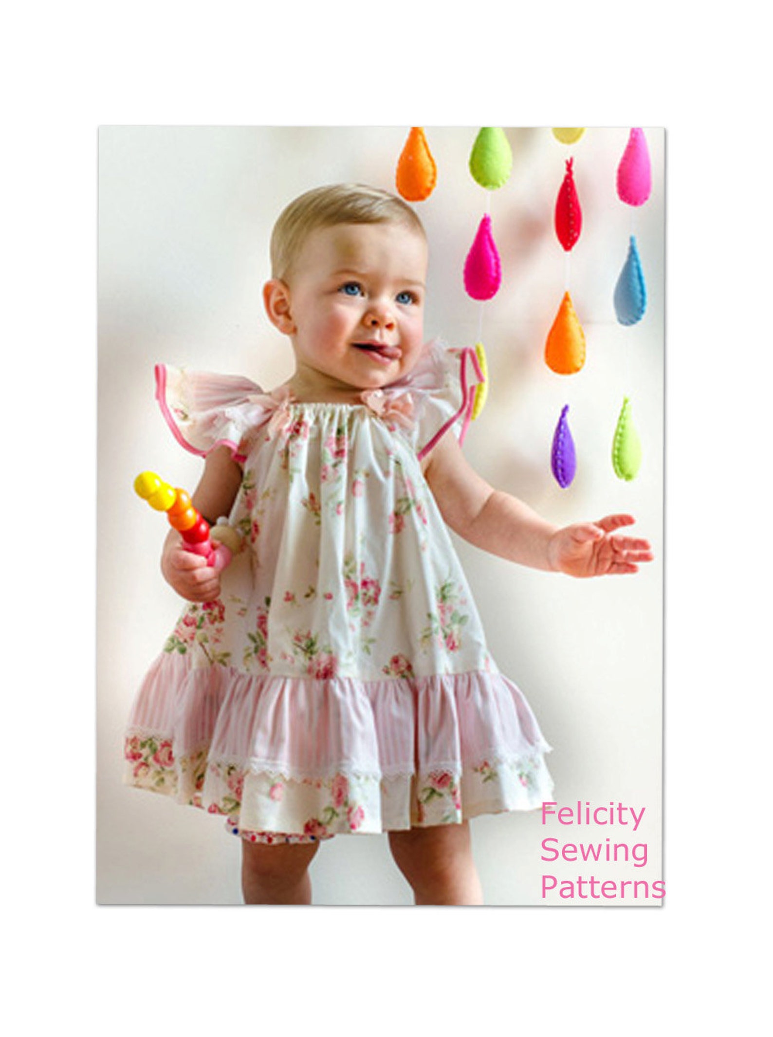 Baby Girls Dress Sewing Pattern, Pdf Sewing Pattern Sizes 6-9 Months to ...