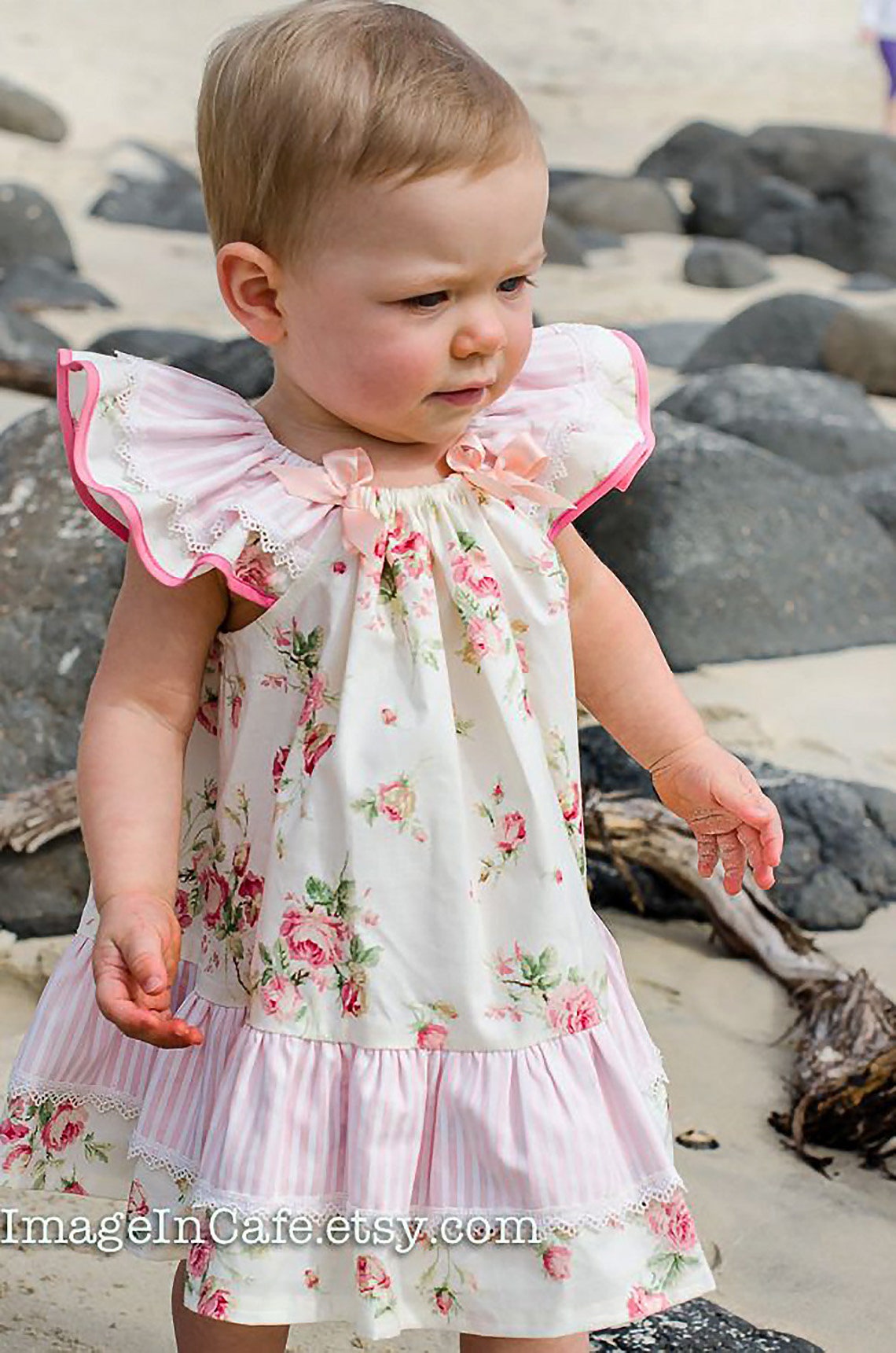 Butterfly Dress PDF Sewing Pattern, Girl's Flutter Sleeve Dress Pattern ...