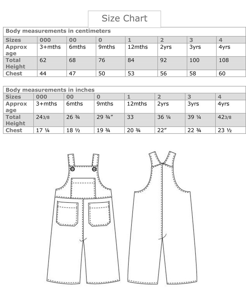 Kids Overalls/romper Pdf Sewing Pattern for Boy or Girl, Ollie Overalls ...