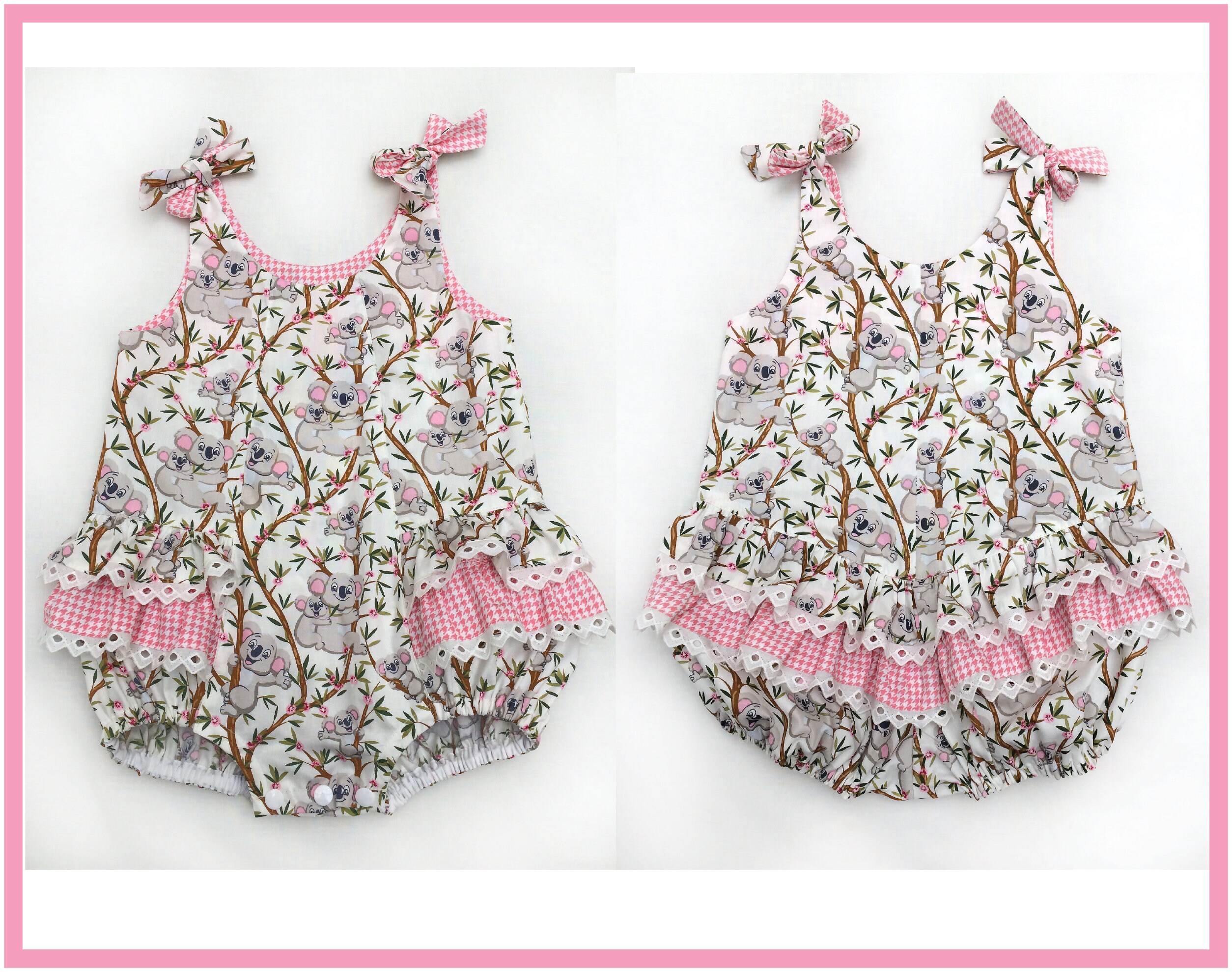 Ruffled Romper Sewing Pattern Baby Romper Pdf Sewing Pattern | Etsy