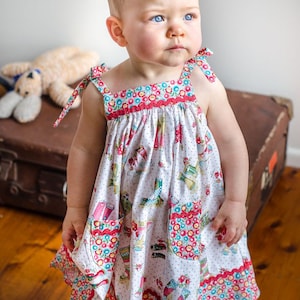 Girls Dress Sewing Pattern Daisy Sundress Digital Sewing Pattern for ...