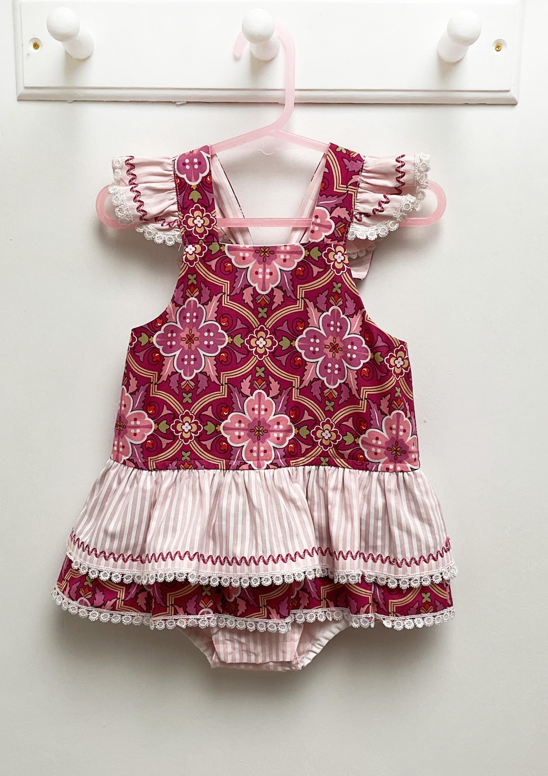 Baby Sunsuit/romper Pdf Sewing Pattern TINKERBELLE Romper 2 Versions ...