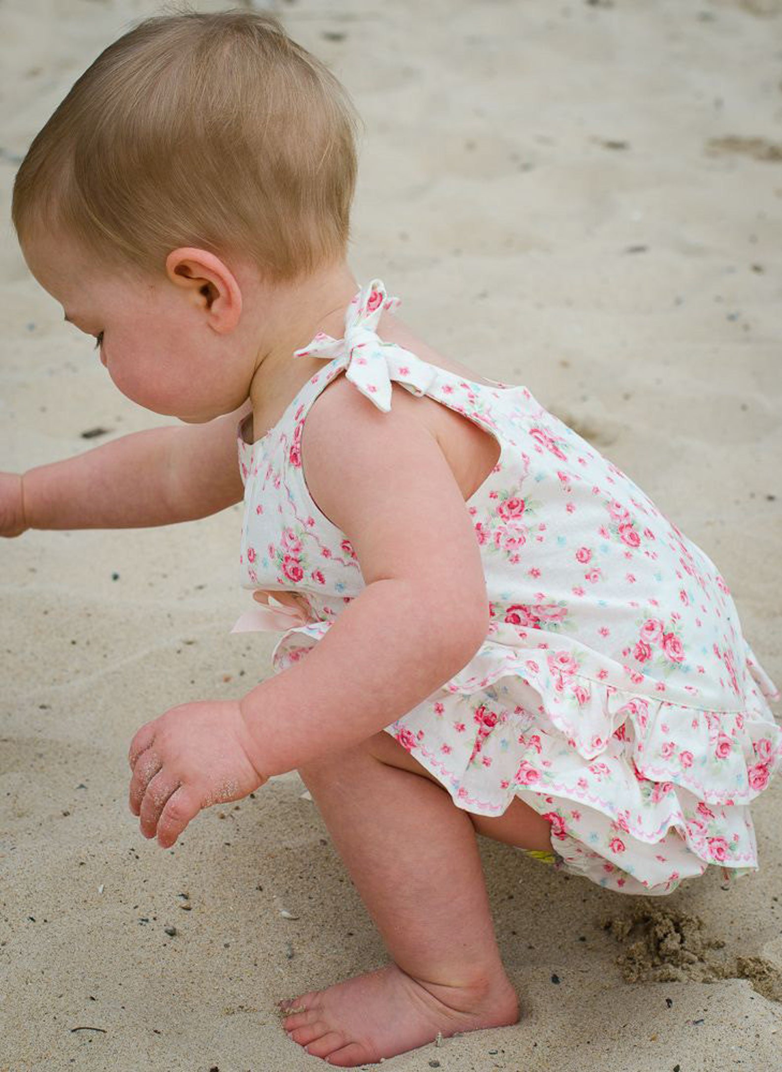 Ruffled Romper Sewing Pattern, Baby Romper Pdf Sewing Pattern Sizes 3 ...