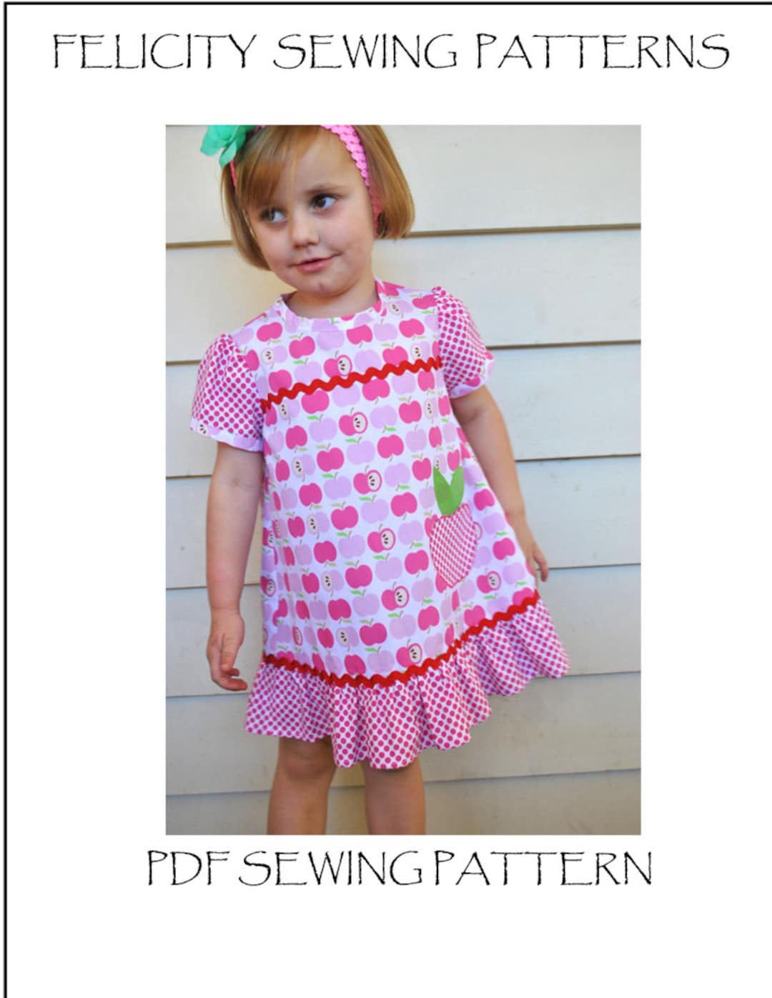 Girls Dress Sewing Pattern Polly Pippin Dress and Top Pdf Sewing ...