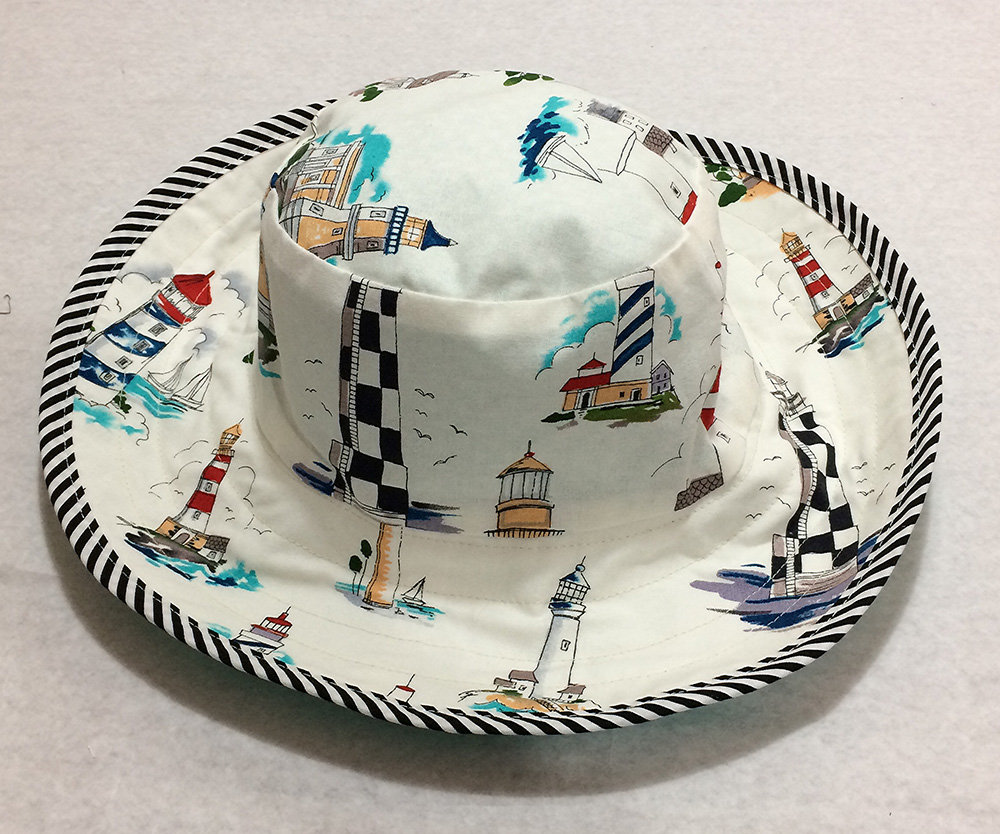 Sun Hat Pdf Sewing Pattern for Adults and Kids Sizes, Reversible Fabric ...