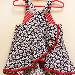 Girl's Wrap-back Top Pdf Sewing Pattern Rio Top and Dress Sizes 4 to 14 ...